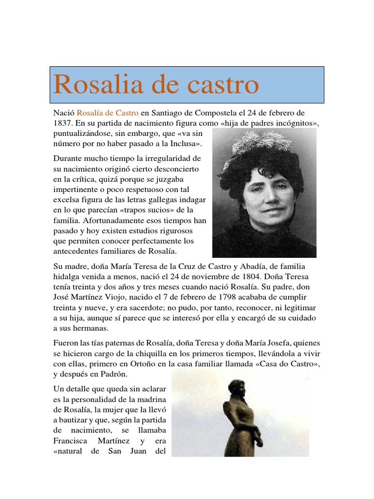 29 Biografia de Rosalia de Castro | PDF