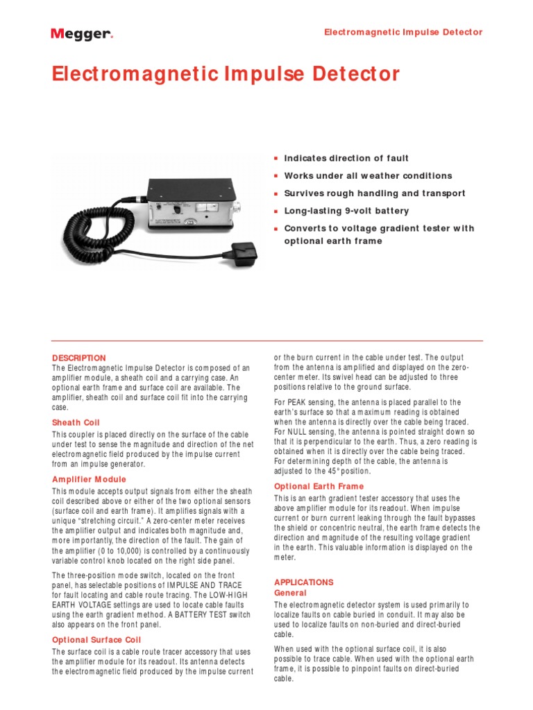 Electromagnetic Impulse Detector (English) | PDF | Amplifier | Detector ...