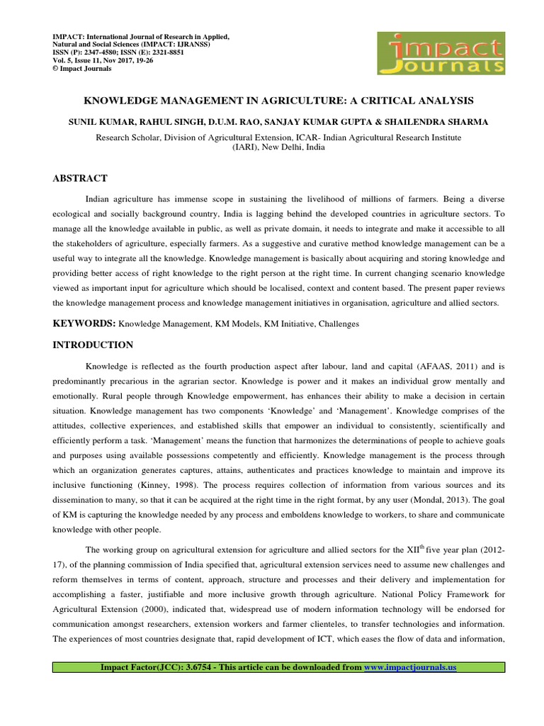 3.format. App-Knowledge Management in Agriculture | PDF | Knowledge ...