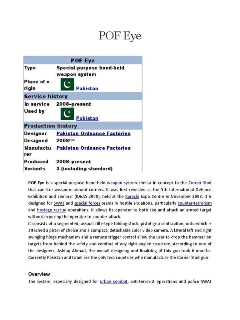 POF Eye | PDF | Security | Military Science