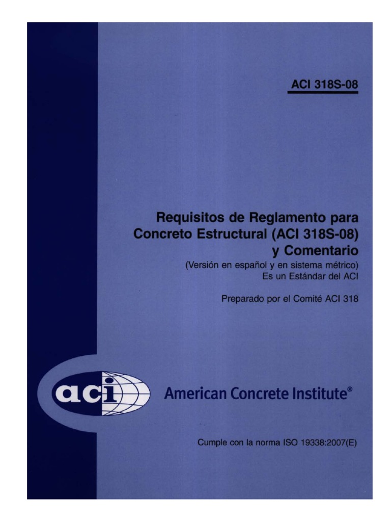 ACI 318-08 Español | PDF