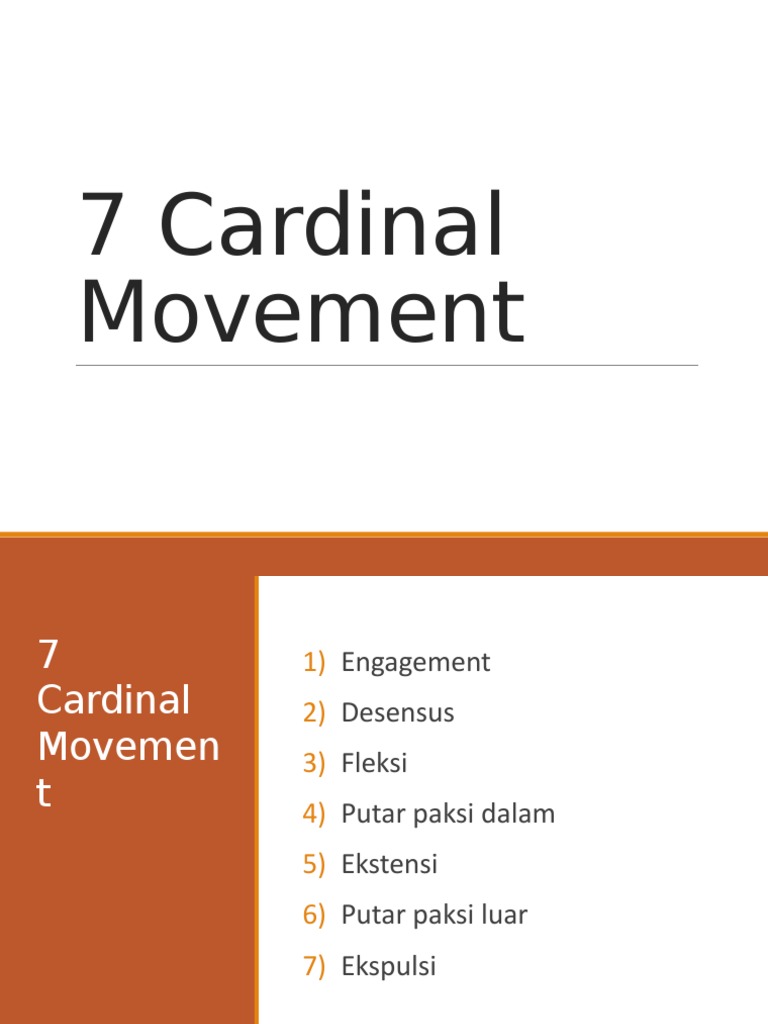7 Cardinal Movement | PDF