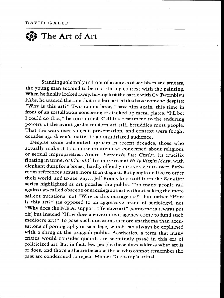 The Art of Art | PDF | Aesthetics | Abstract Art