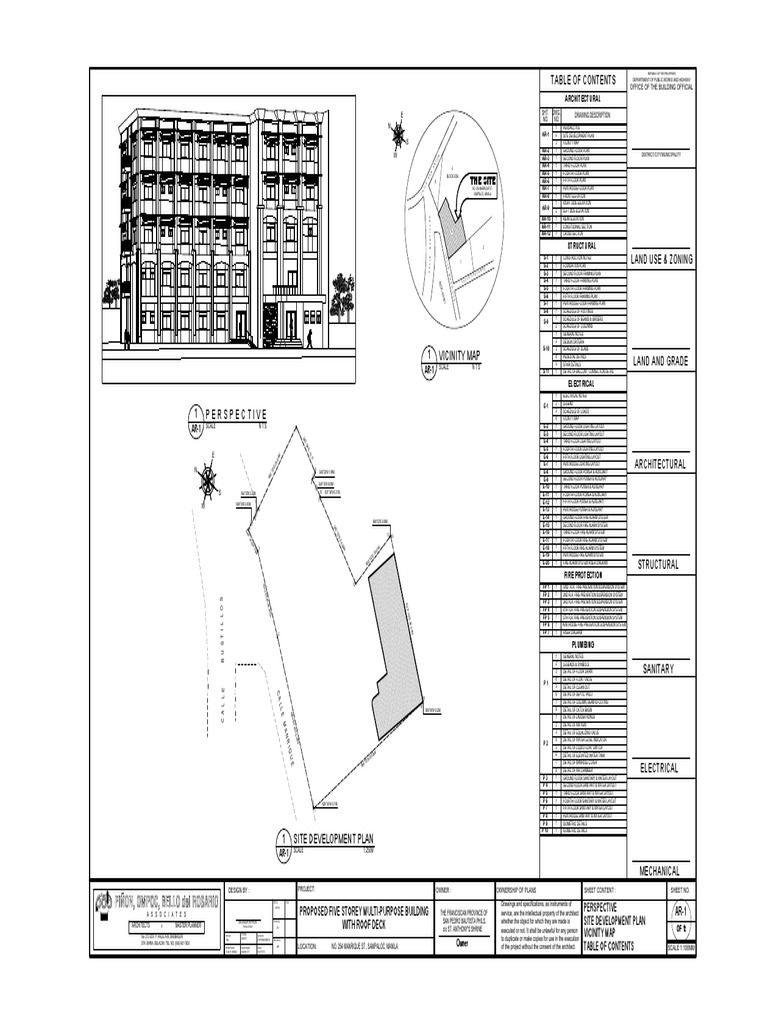 Vicinity Map for Multi-Purpose Building | PDF | Structural Engineering ...