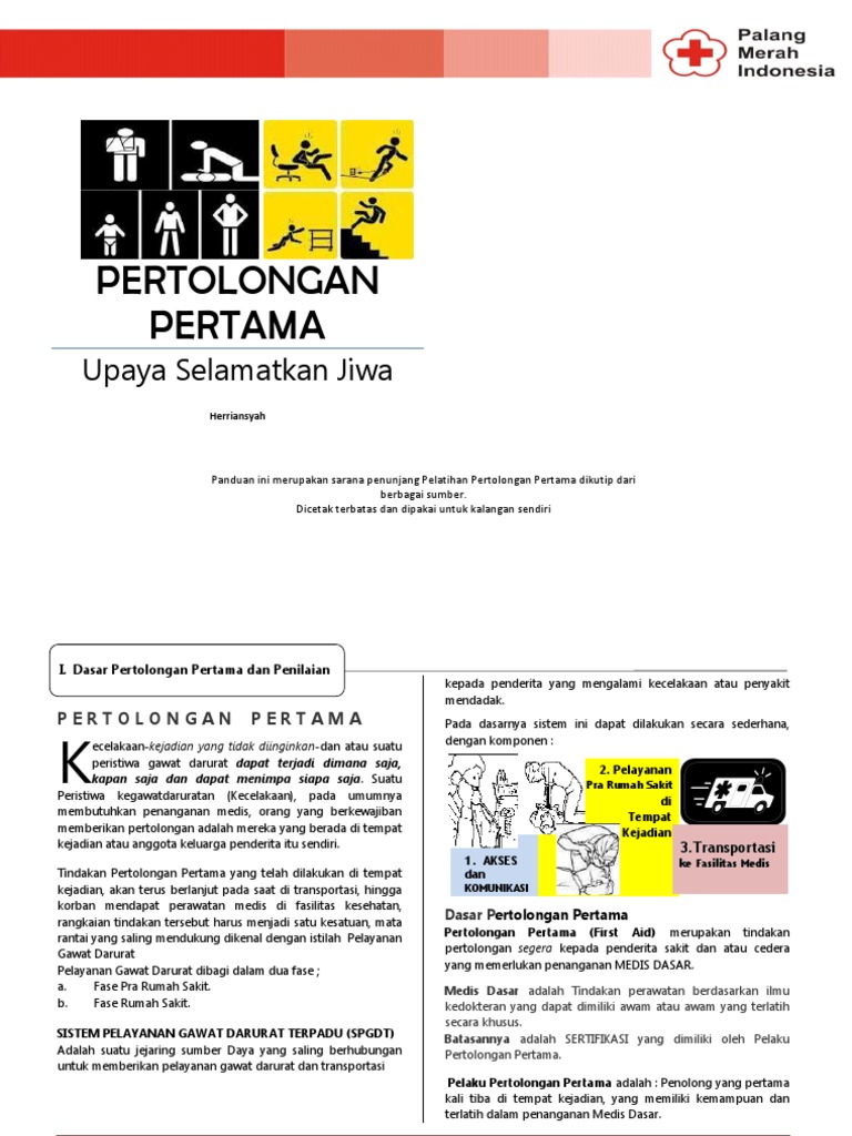 Panduan Pertolongan Pertama Dasar | PDF | Pengembangan Diri | Kesehatan ...