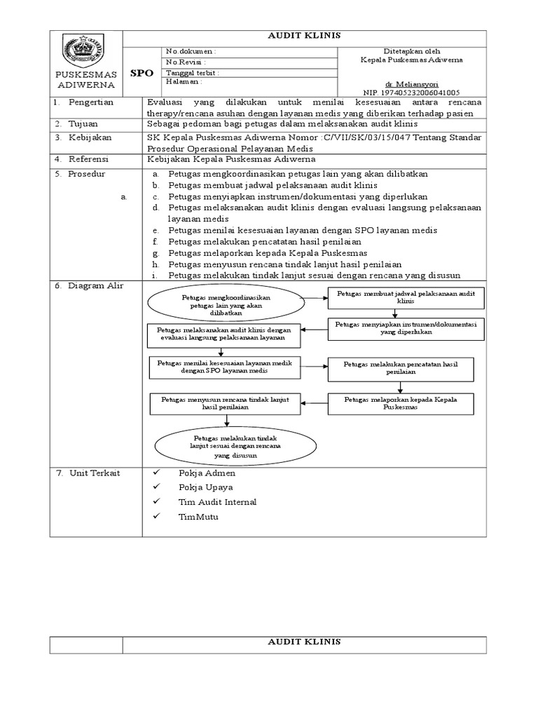 SPO Audit Klinis | PDF