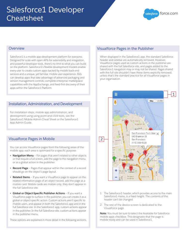SF S1-Developer Cheatsheet Web PDF | PDF | Dynamic Web Page | Html