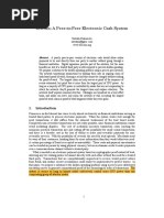 BitCoin White Paper | PDF | Public Key Cryptography | Financial Transaction