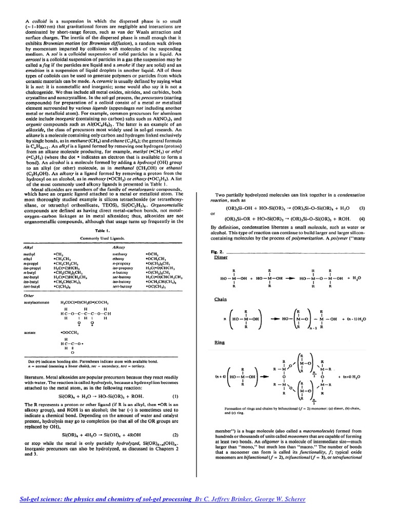Sol-Gel Science: The Physics and Chemistry of Sol-Gel Processing by C ...