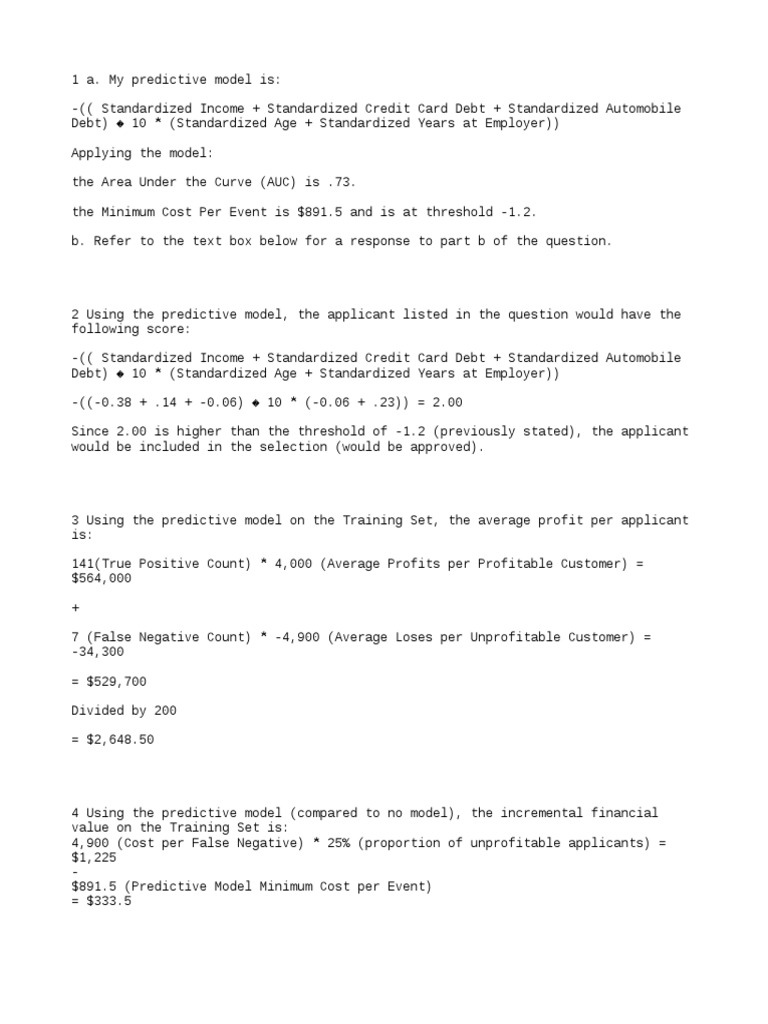 Peer-Graded Assignment Part 5 Modeling Credit Card Default Risk and ...