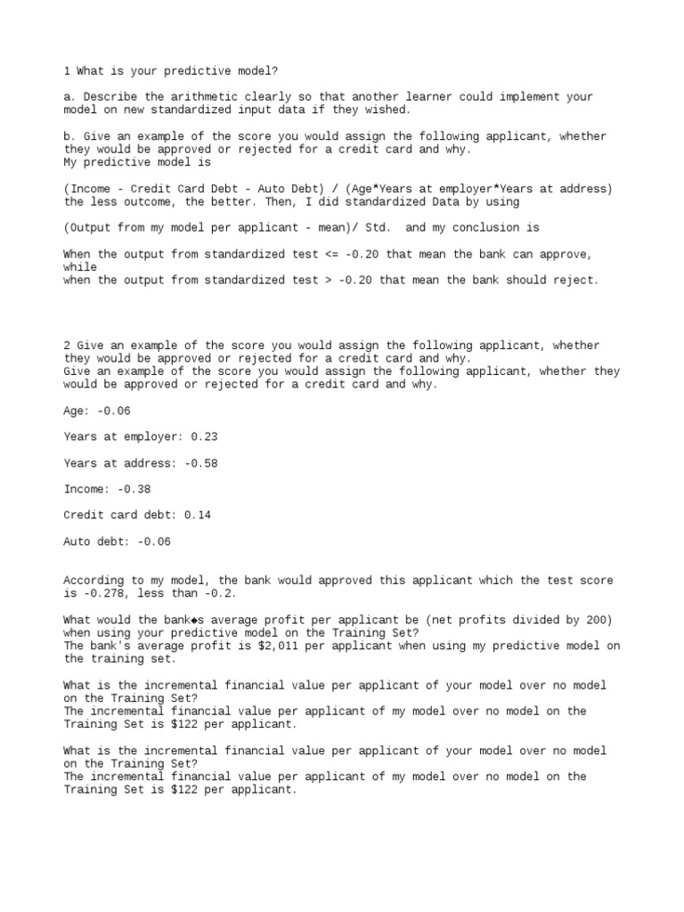 Peer-Graded Assignment Part 5 Modeling Credit Card Default Risk and ...