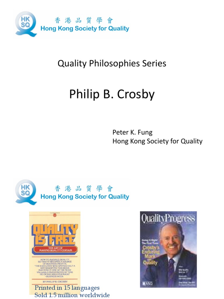 The Quality Philosophy of Philip Crosby | Quality (Business ...