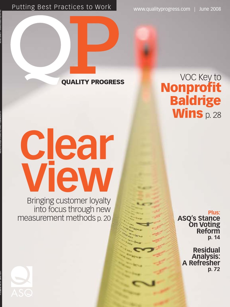 Quality Progress (June 2008) (2008) (88s) PDF | PDF | Audit | Quality ...