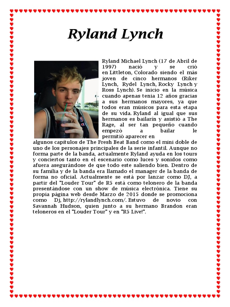 Ryland Lynch: Trayectoria Musical y DJ | PDF | Organizaciones de musica ...