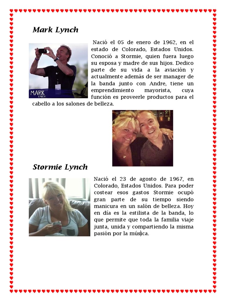 Mark y Stormie Lynch: Vida y Carrera | PDF