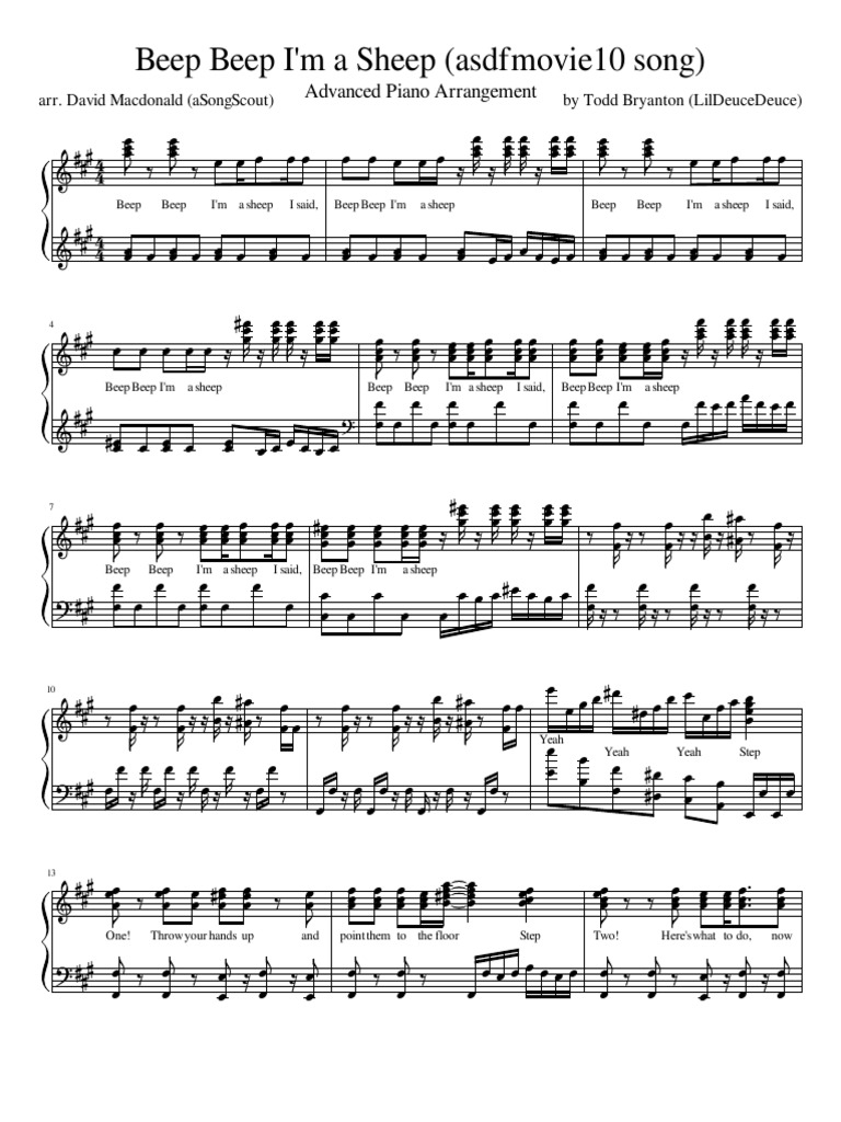 Beep Beep Im a Sheep (Asdfmovie10 Song)