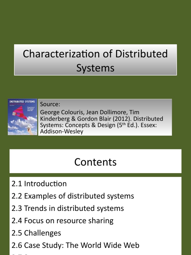 w2 1 Characterization of Distributed Systems | PDF | Web Server ...