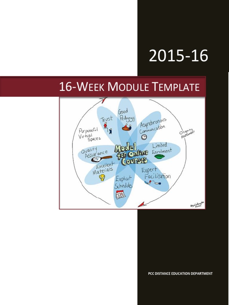 16-Week Module Template | PDF | Hyperlink | Paragraph