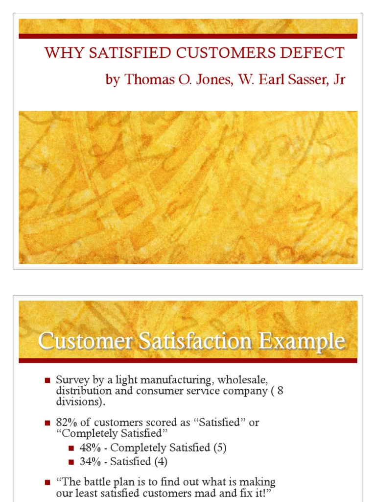 Why Sat Cust Defect Goh | PDF | Customer Satisfaction | Business