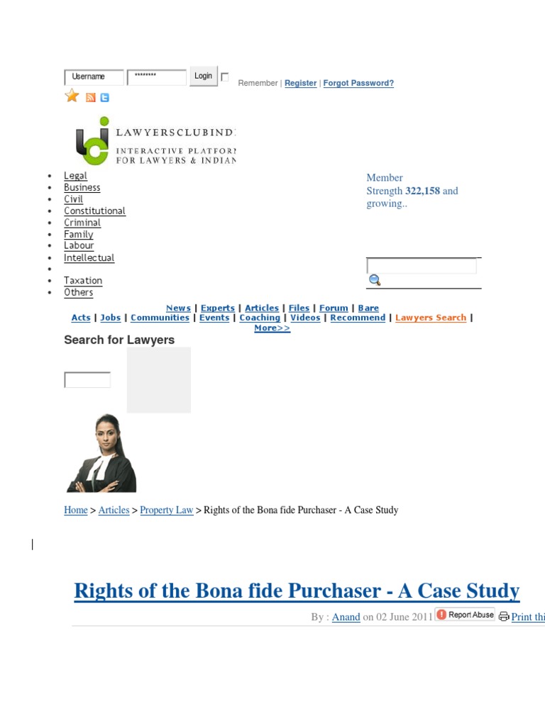 Bona Fide Purchaser | PDF | Estoppel | Good Faith