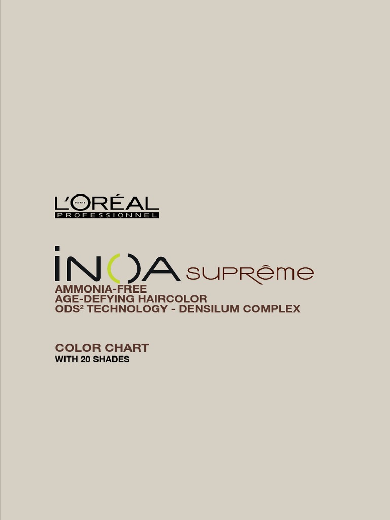 INOA Supreme With ODS2 Color Chart | PDF | Color | Allergy