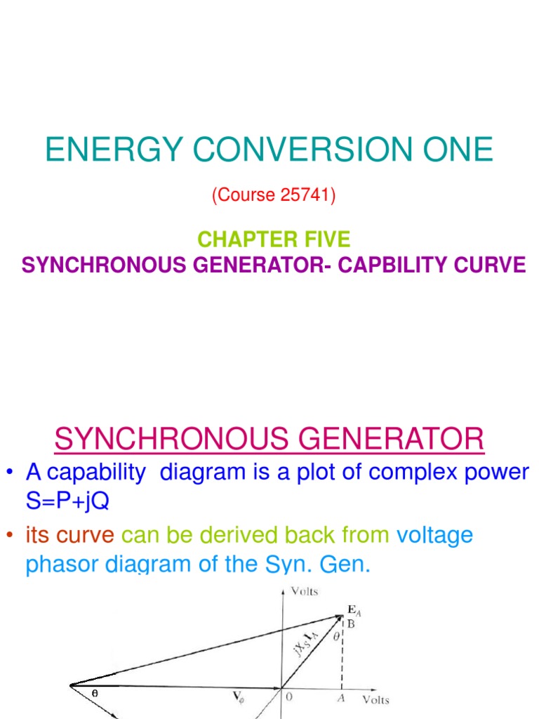 Energy Conversion One: Chapter Five | PDF | Electric Generator ...