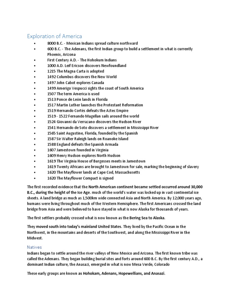 Exploration and Colonization of America | PDF | Christopher Columbus ...