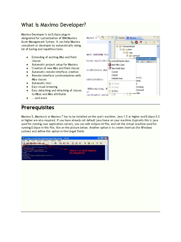 Attachment 14695317 Maximo Developer Guide Pdf Java Virtual Machine Java Programming