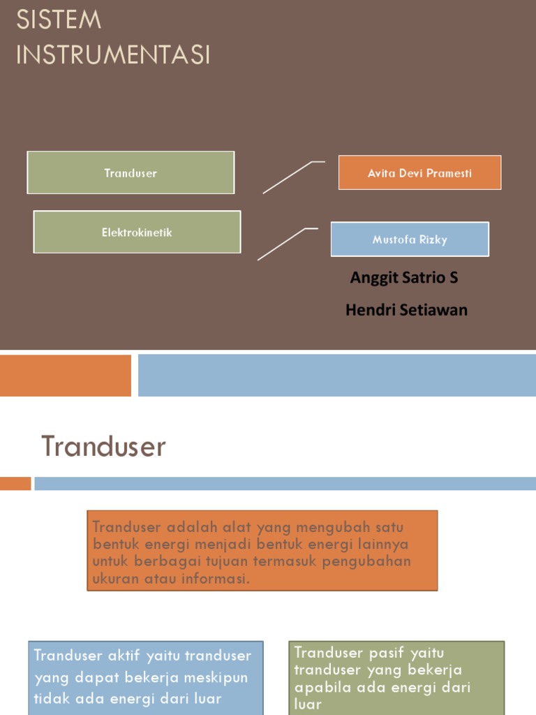 Elektrokinetik Sistem Instrumentasi | PDF
