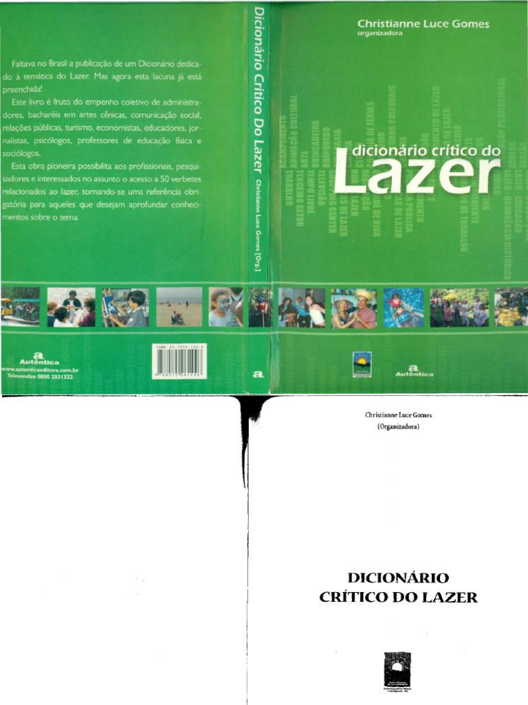 Dicionário Crítico Do Lazer PDF | PDF | Lazer | Humano