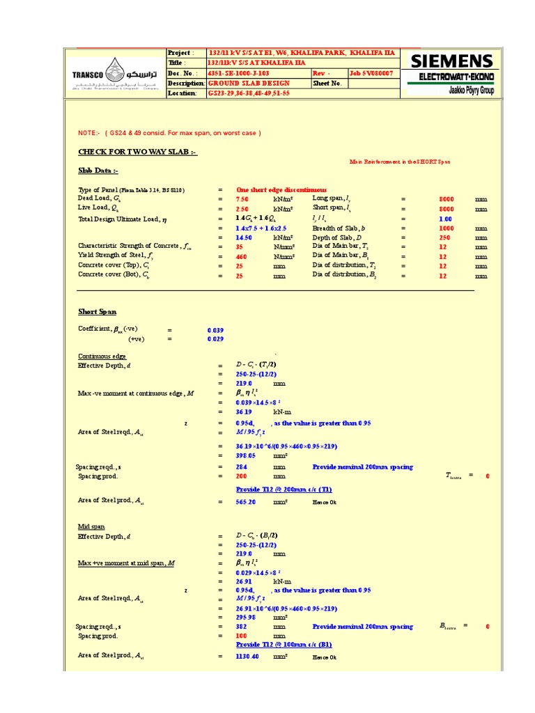G-Slab 2way Siemens | PDF | Civil Engineering | Building Technology