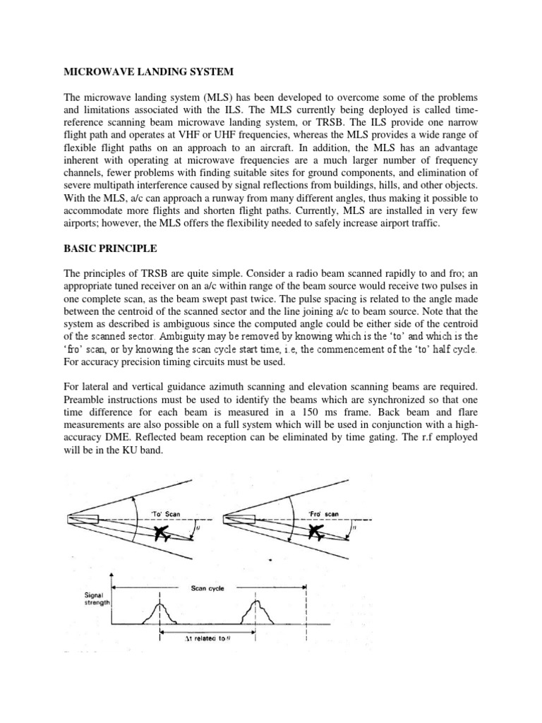 Microwave Landing System | Antenna (Radio) | Telecommunications Engineering