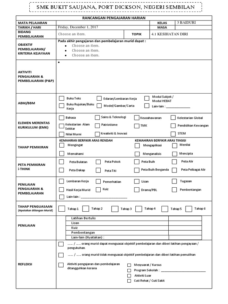 RPH PJK Ting 3 | PDF