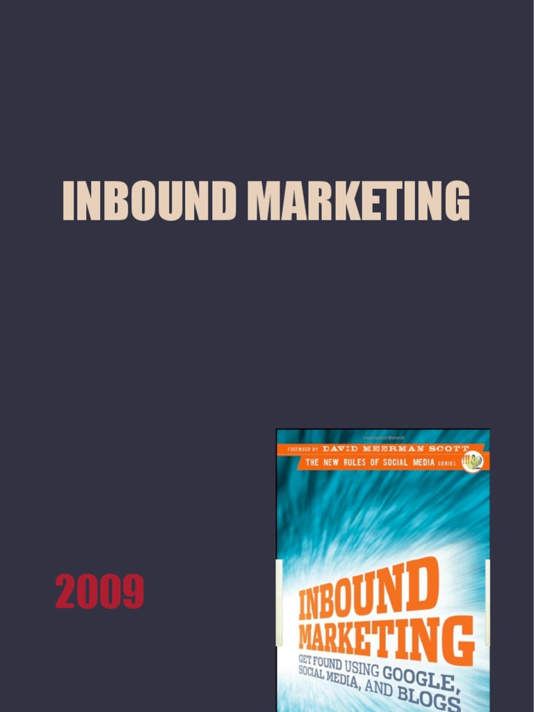 Inbound Marketing | PDF | Gestão de relacionamento com o cliente ...