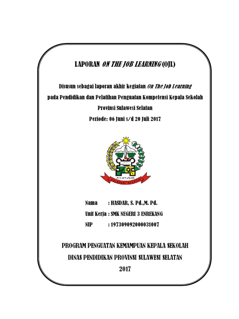 Contoh Laporan Ojl | PDF