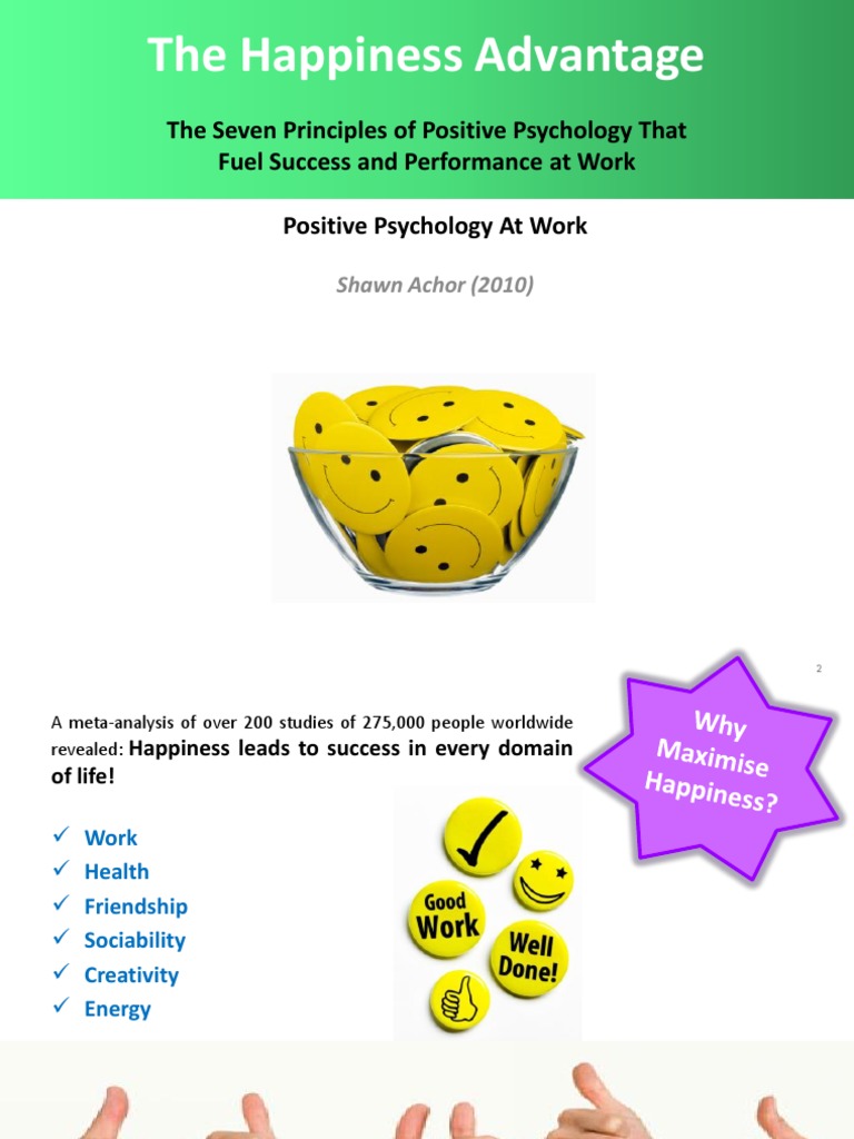 The Happiness Advantage - Overview | PDF | Positive Psychology | Happiness