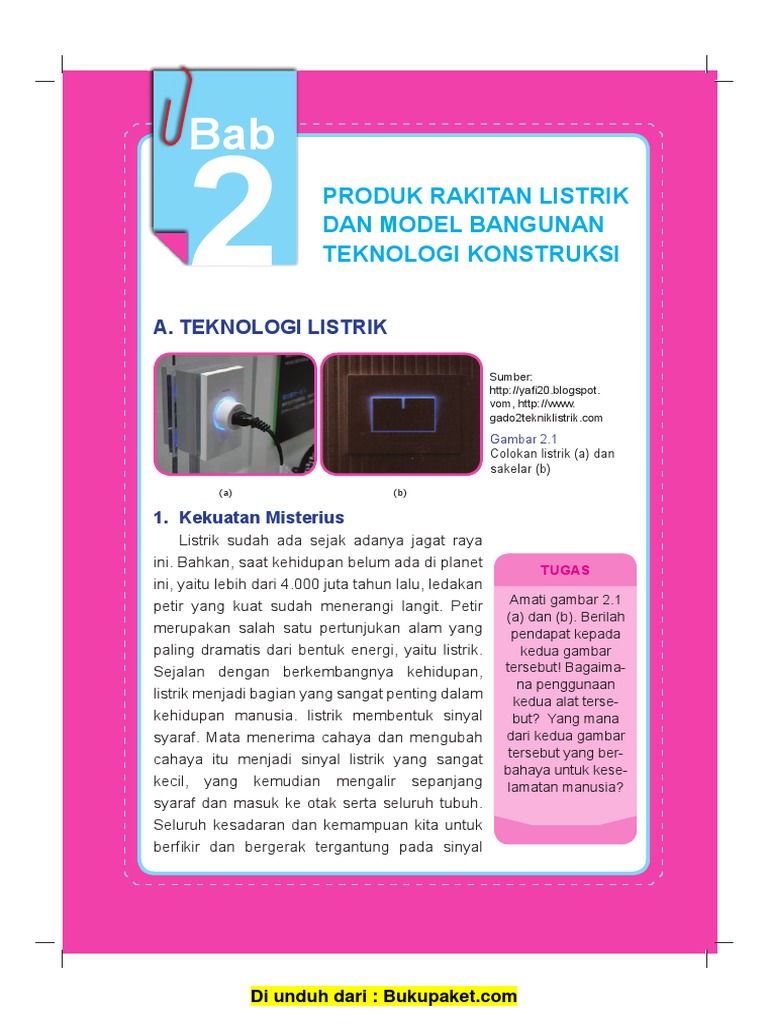 Bab 2 Produk Perakitan Listrik Dan Model Bangunan Teknologi Konstruksi | PDF