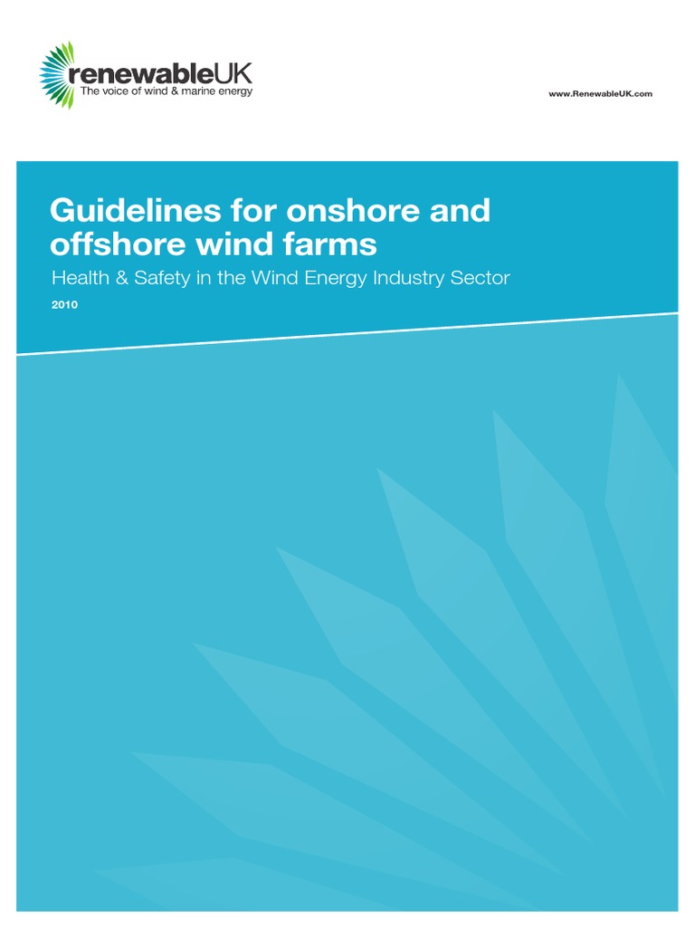 Guidelines For Onshore and Offshore Wind Farms | PDF | Offshore Wind ...