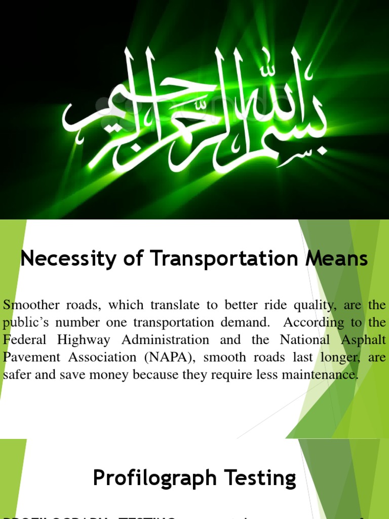 Road Quality & Profilograph Testing | PDF