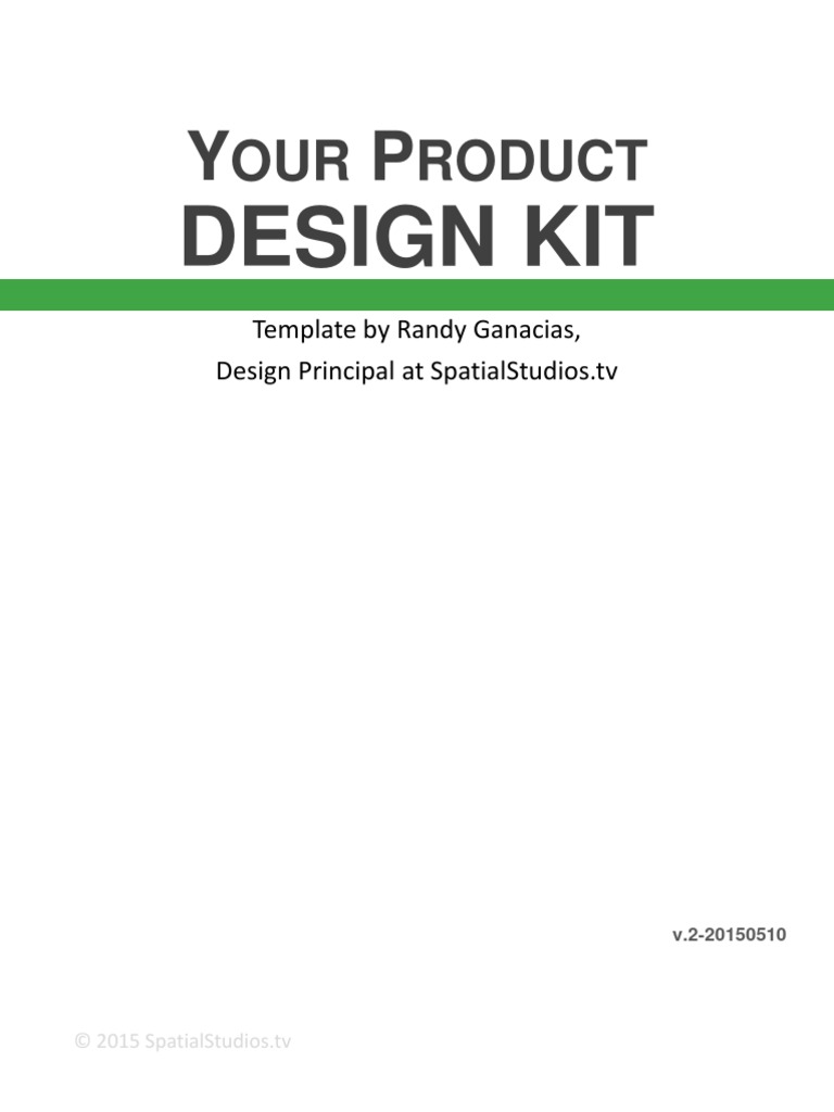 Main Productdesignkittemplate v4pdf | PDF | Business | Communication