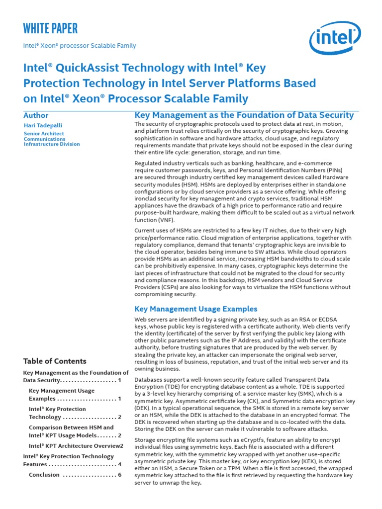 Key Protection Technology Paper | PDF | Cloud Computing | Key ...