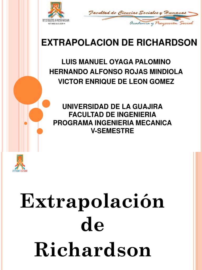 Extrapolacion de Richardson | PDF | Matemáticas De La Computación | Análisis matemático