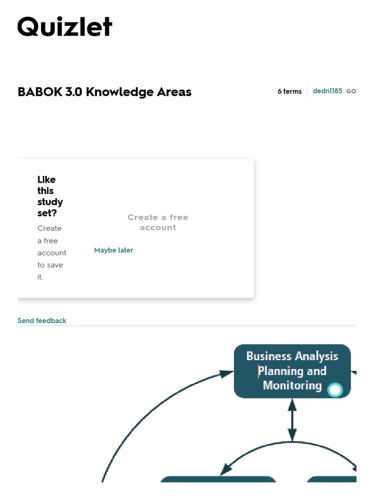 BABOK 3 Flashcards Knowledge Areas | PDF | Business Analysis ...