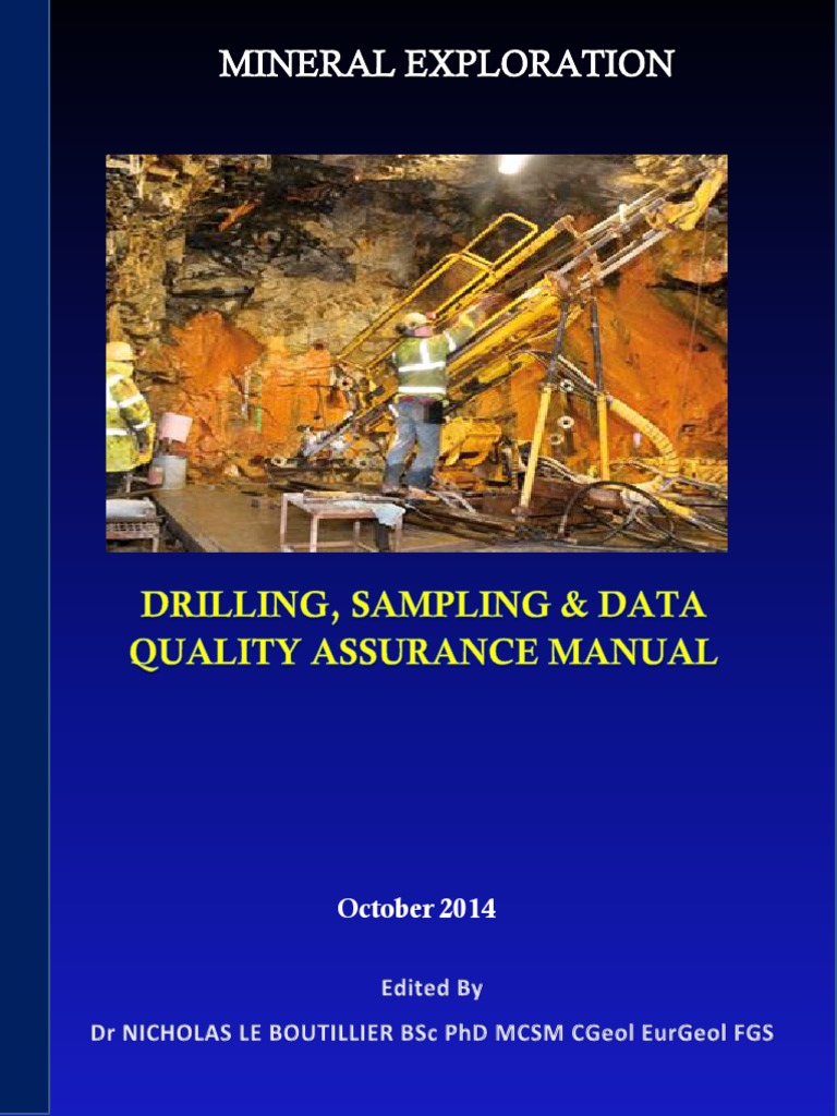 Mineral Exploration Drilling Sampling An | PDF | Drilling | Data Quality