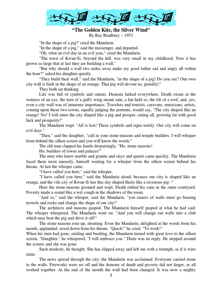 The Golden Kite The Silver Wind | PDF | Nature