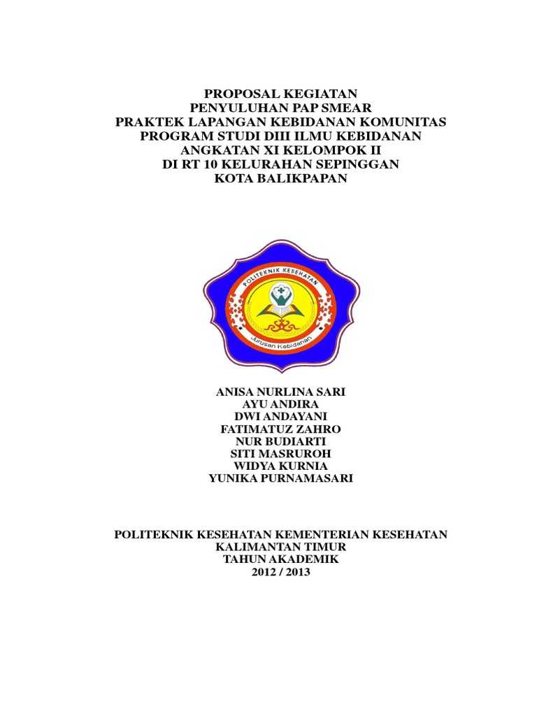 Proposal Kegiatan Pap Smear | PDF