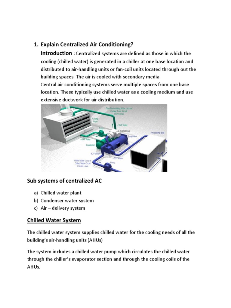 Explain Centralized Air Conditioning? | PDF | Transport Phenomena ...