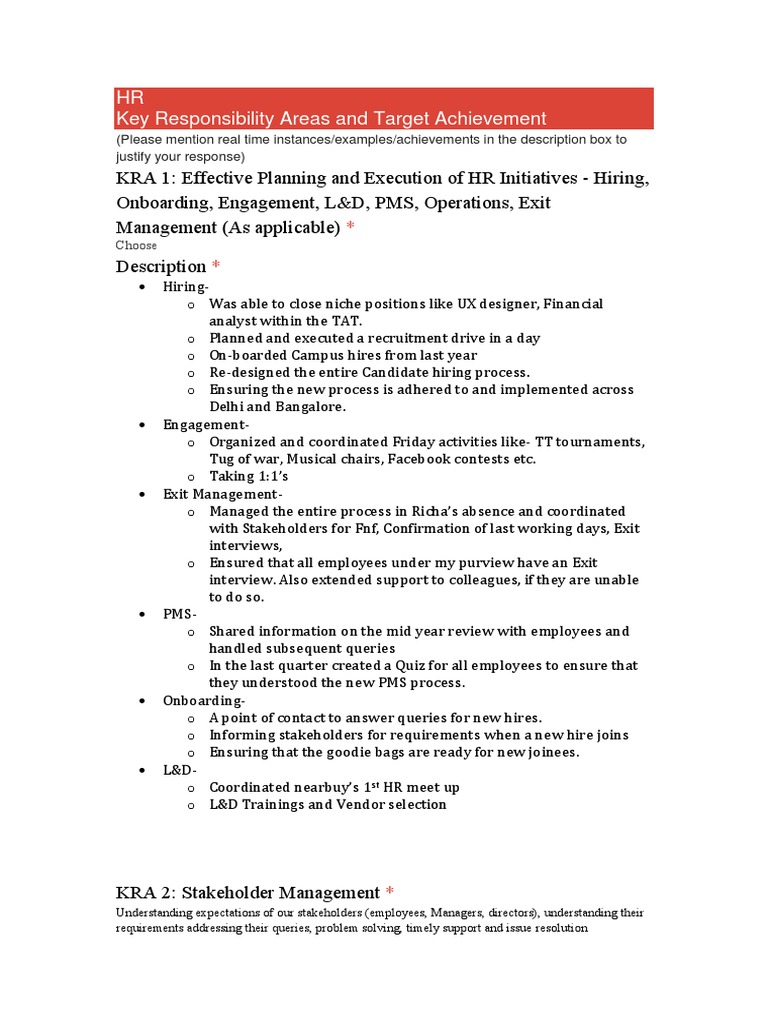 PMS form | Recruitment | Business