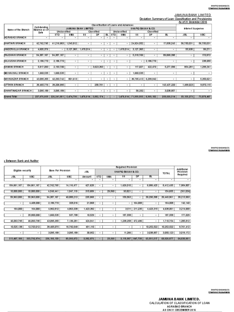Summary of Loan Classification | PDF | Loans | Money