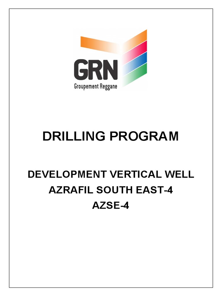 Drilling Program AZSE-4 v.1.1 SIGNED | PDF | Casing (Borehole) | Oil Well